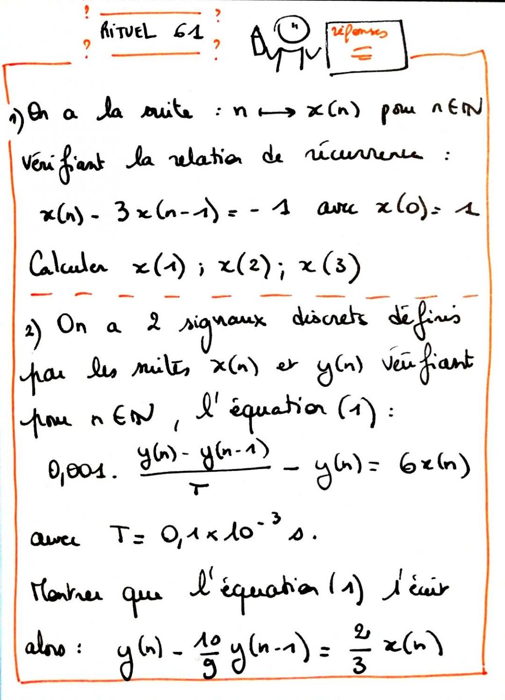 rituel 61- calcul de termes d'une suite définie par récurrence et ...
